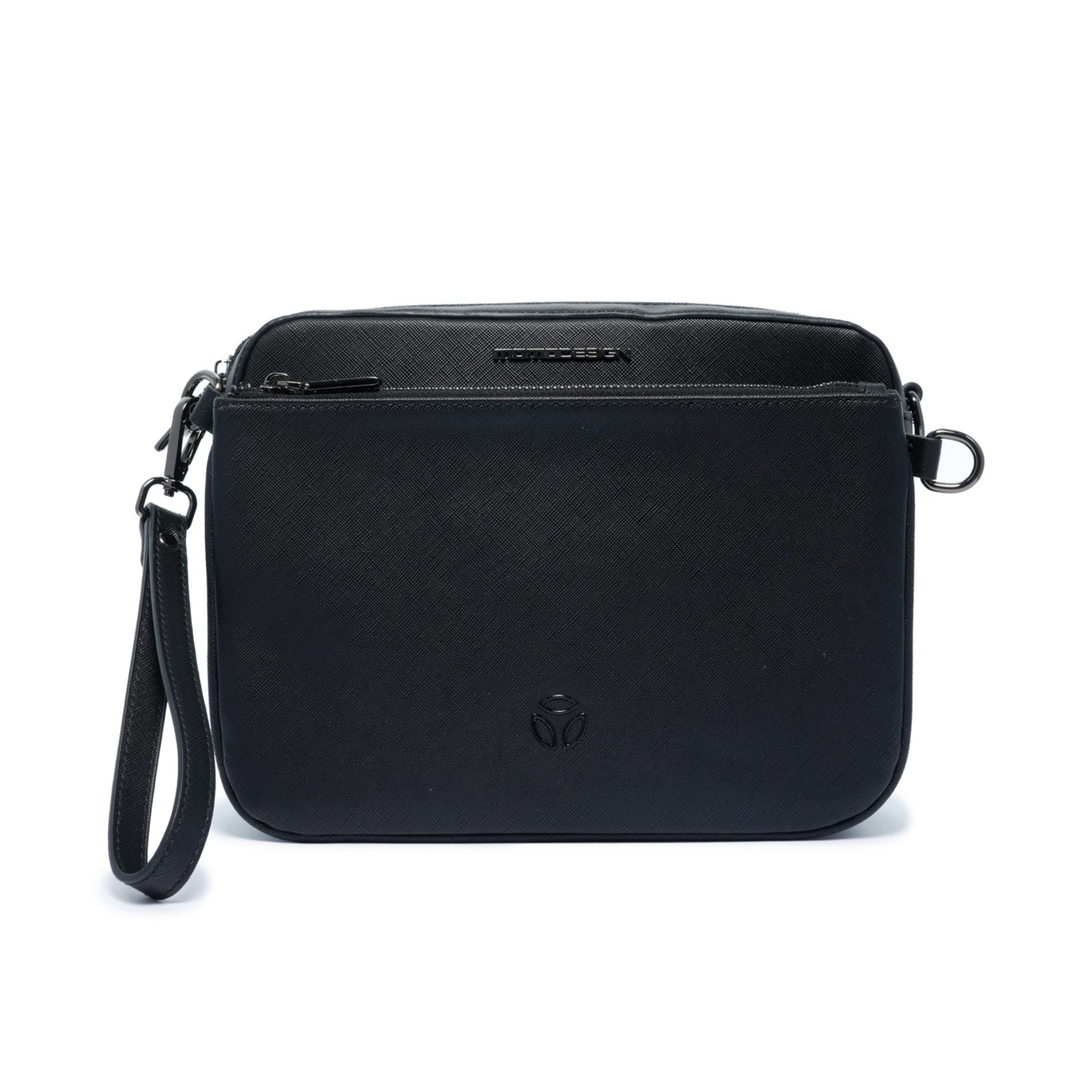 Momodesign Tracolla Piccola e Pouch work saffiano nera – Momodesign.com